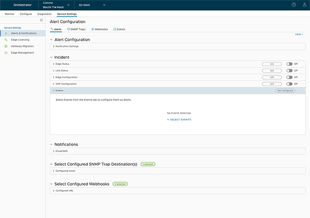 VeloCloud SD-WAN 6.4 - Administration Guide - Configure Alerts and Notifications - Arista